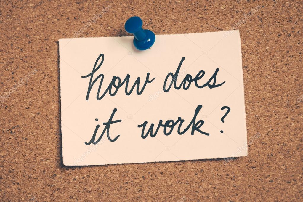 How does it work — Stock Photo © sean824 #90980294
