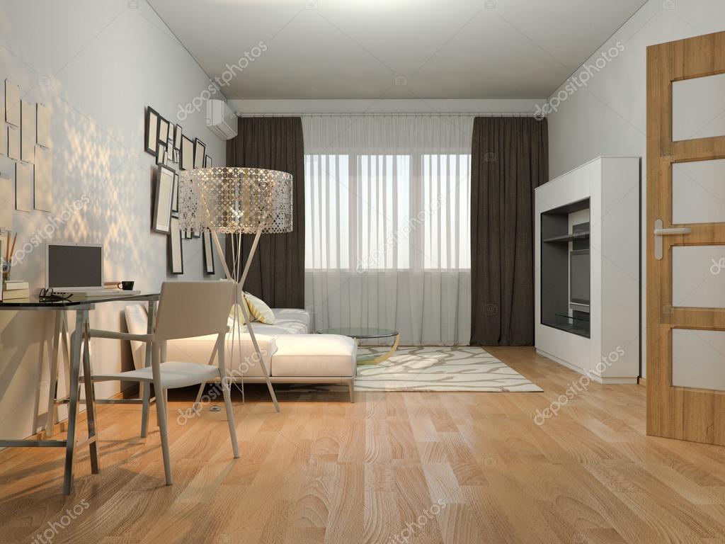 Interior Of The Stylish Apartment 3d Rendering