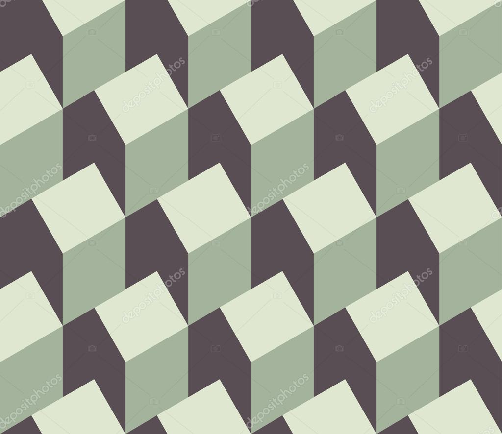 Vector illustration of a seamless repeating pattern of isometric Stock ...