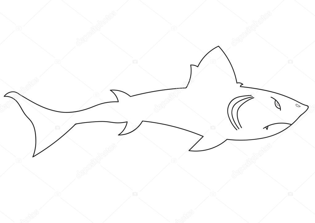 Illustration Of Cartoon Shark Stock Vector By ©richman21 98832518