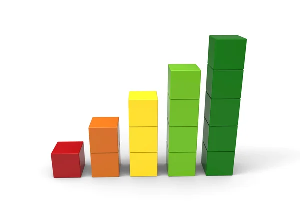 3d rising graph — Stock Photo © efks #54845189