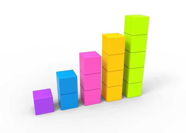 3d rising graph — Stock Photo © efks #54845189