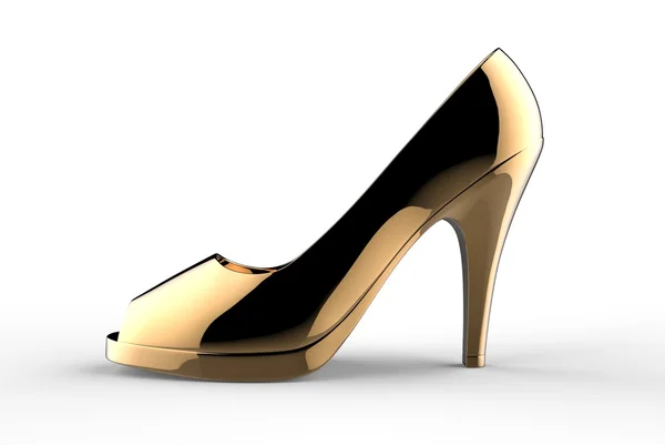 Gold high heel shoe images libres de droit, photos de Gold high heel ...
