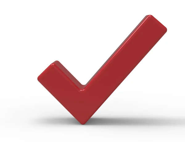 Green check mark. 3D Icon isolated on white background Stock Photo by ...