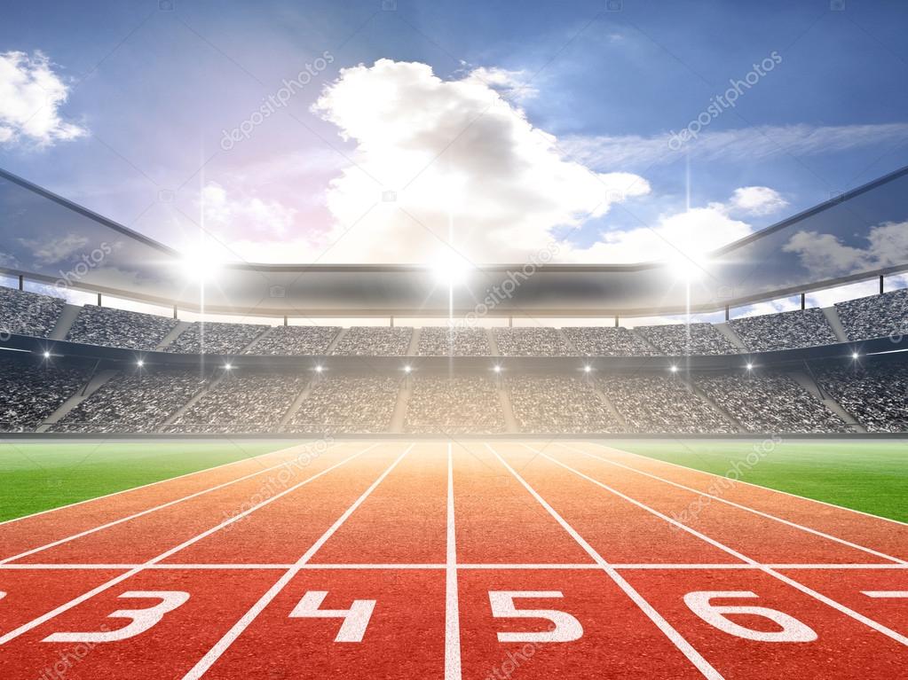 Athletics stadium — Stock Photo © efks #86548572