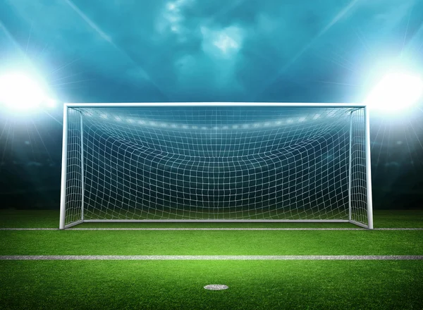 Soccer Goal post ⬇ Stock Photo, Image by © efks #95811874