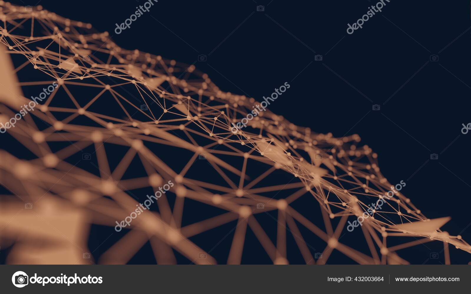 Digital Plexus Wave Triangulation Shapes Abstract Polygon Background Computer Networks Stock ...