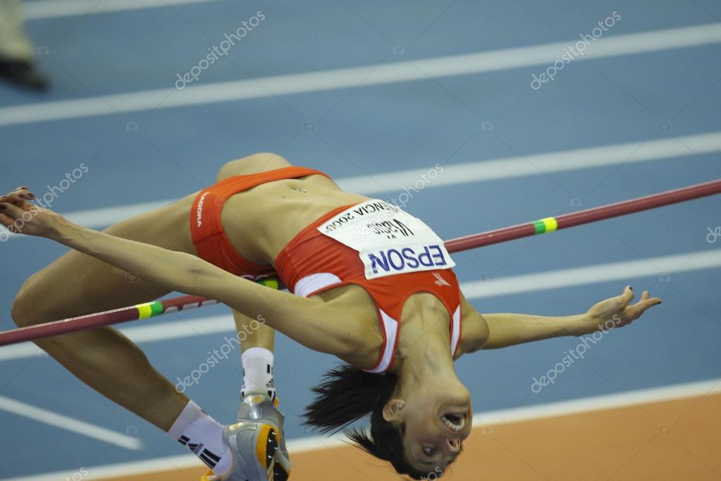 Blanka Vlasic competes in the Women's high jump – Stock Editorial Photo ...