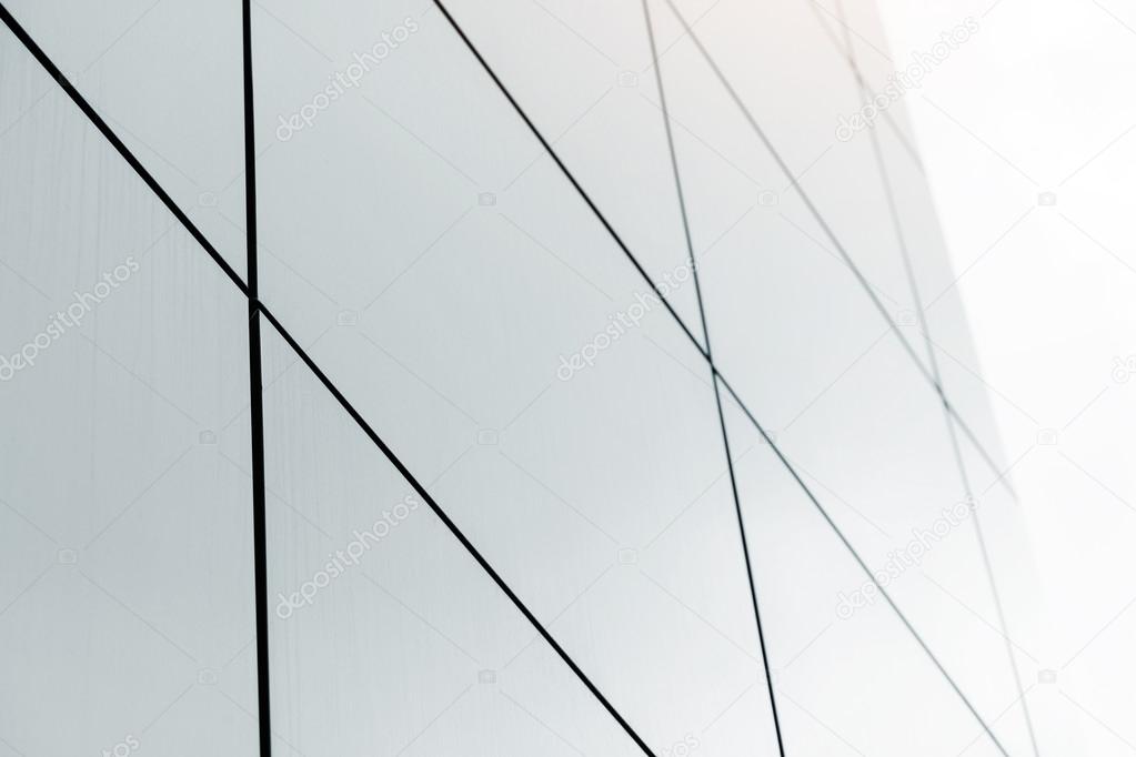 Wide angle of skyscraper made of glass exterior — Stock Photo © 4masik ...