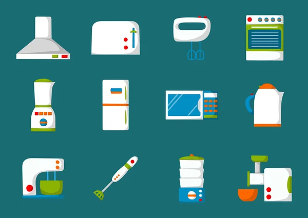 Cartoon kitchen appliances background Stock Vector Image by ©petitelili ...