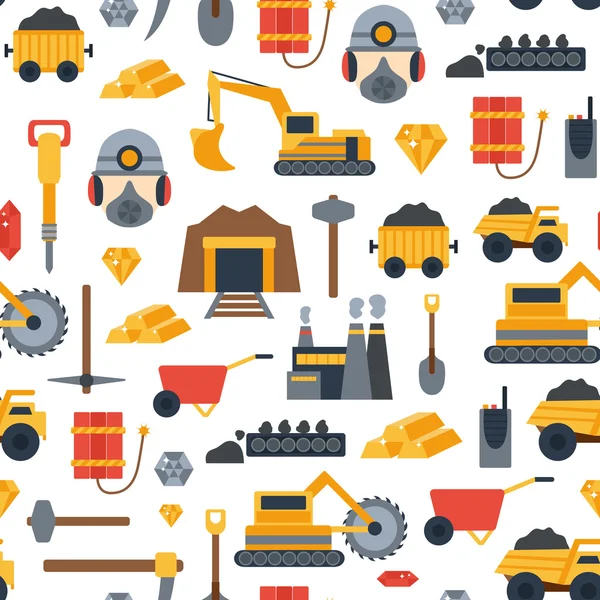 Vector seamless mining background Stock Vector by ©petitelili 108348470