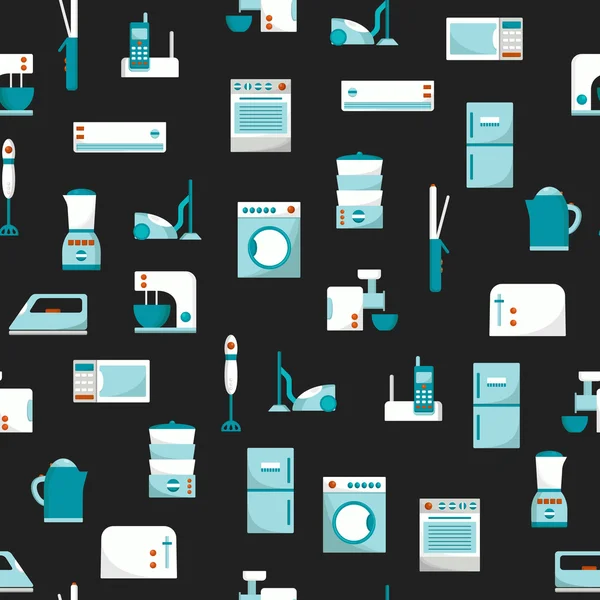 Seamless background with home appliances Stock Vector Image by ...
