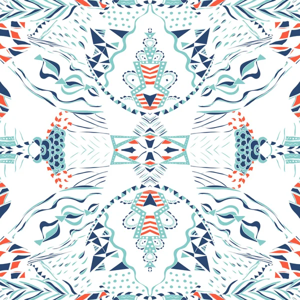 Traditional ornamental paisley bandanna. Hand drawn background with ...