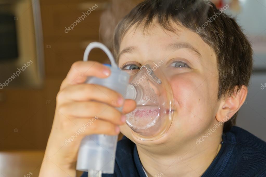 Child with inhaler mask Stock Photo by ©giorgiorossi73 62042163