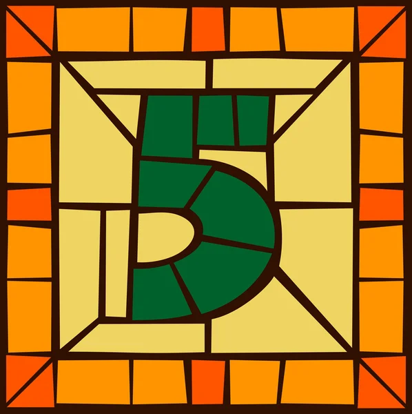 Mosaic Multi-Color Stained Glass Art MOSAIC Alphabet Letter C Mixed ...