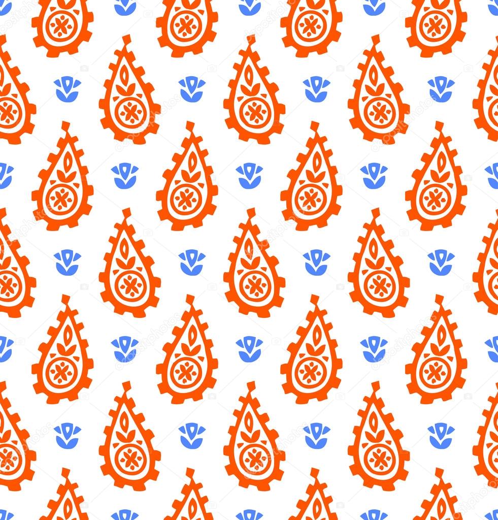 Indian abstract floral pattern Stock Vector Image by ©image4stock #82361938