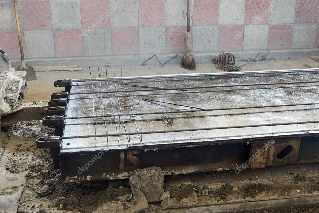 forma con refuerzo pretensado para la producci n de losas de piso. materiales de construcci n de ...