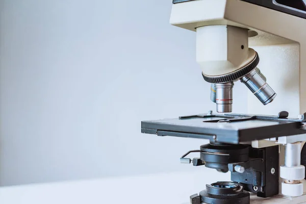 close-up Microscope for laboratory research. Photo of a medical ...