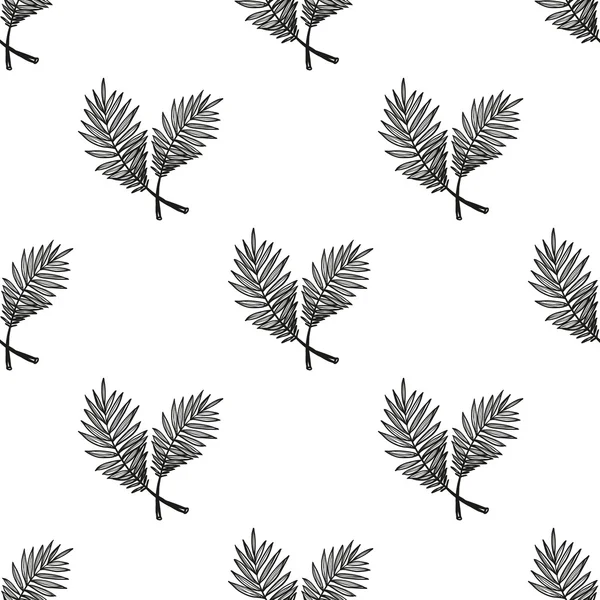 Cartoon palm leaves pattern Stock Vector Image by ©Sopelkin #110010650
