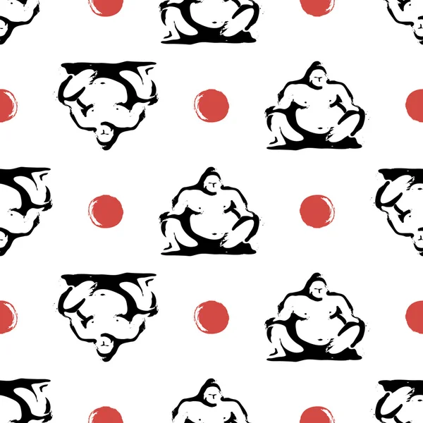 Japan sumo background Stock Vector Image by ©Sopelkin #110001102