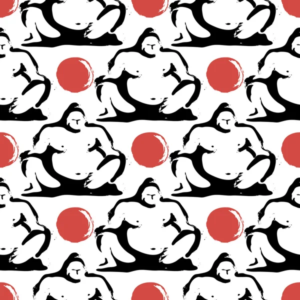 Seamless background with little fishes hand-drawn in traditional ...