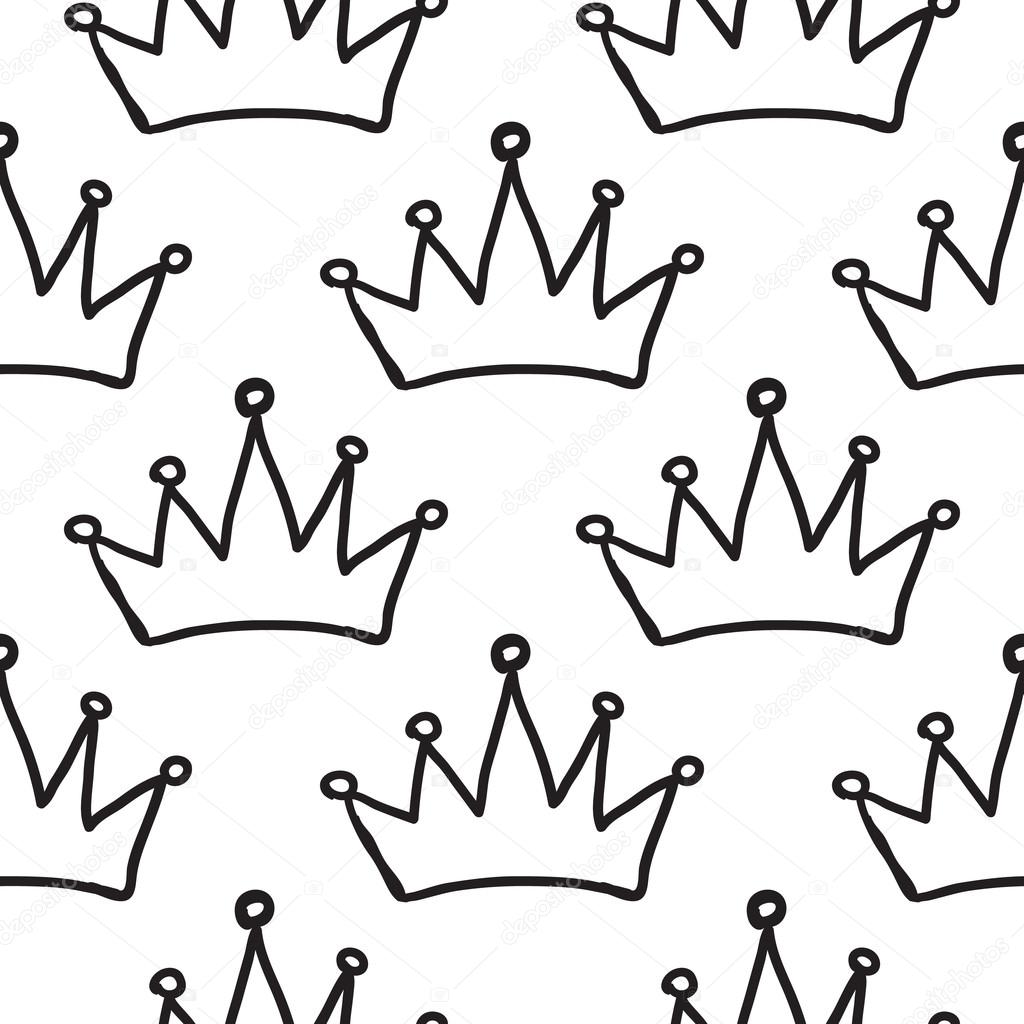 King crowns pattern — Stock Vector © Sopelkin #110036058