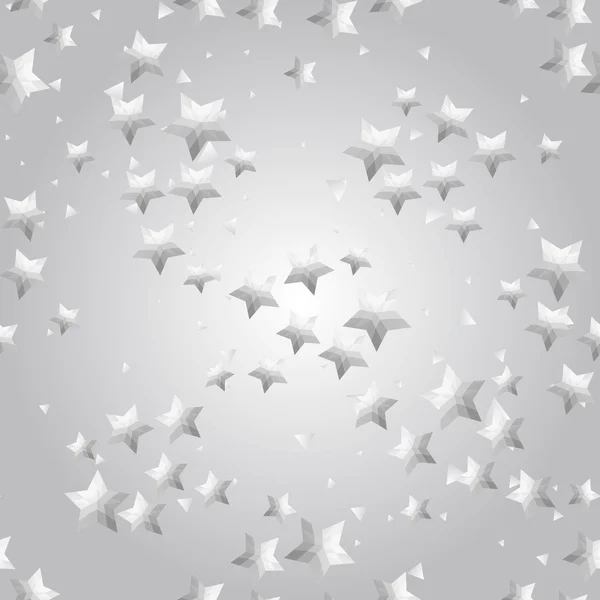 Silver stars on a silver seamless background with a gradient. Vector ...