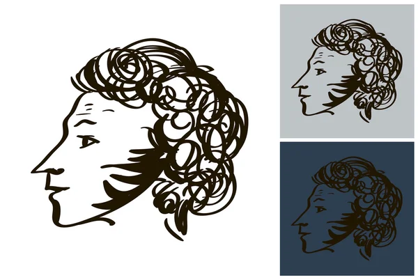 Pushkin sketch Vector Art Stock Images | Depositphotos