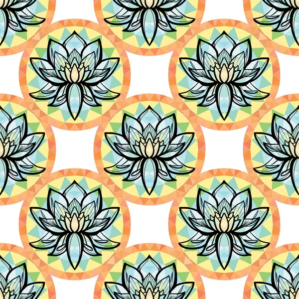 Lotus pattern Vector Art Stock Images | Depositphotos