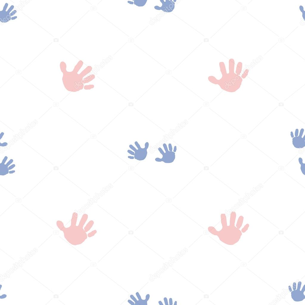 Colorful pattern with handprints — Stock Vector © Sopelkin #119721900