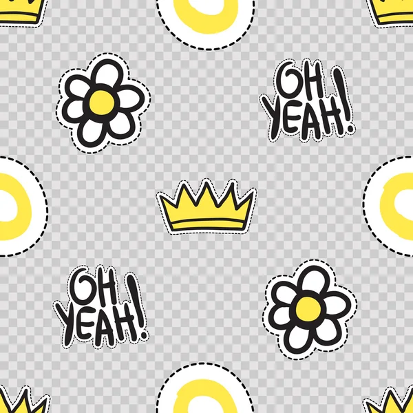 Pattern with flowers and leaves Stock Vector Image by ©Sopelkin #123481794