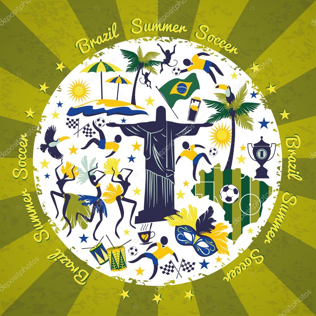 Brazil background Stock Vector Image by ©Nadezda_Grapes #58288429