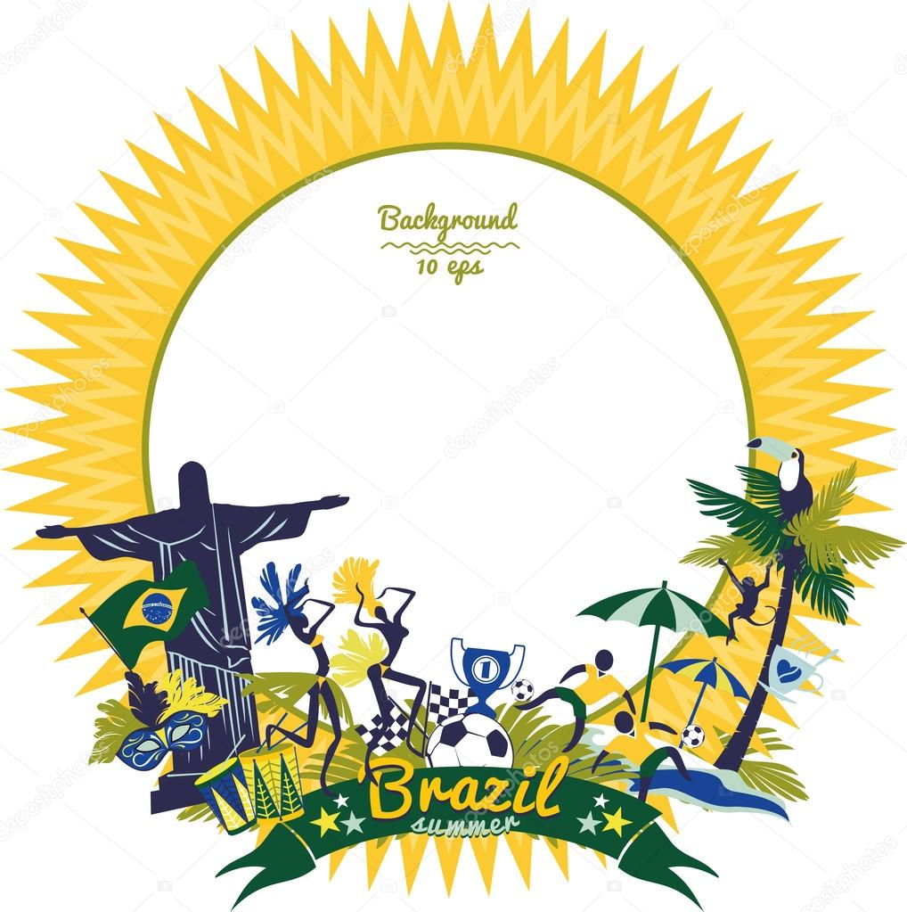 Brazil background Stock Vector Image by ©Nadezda_Grapes #58288495