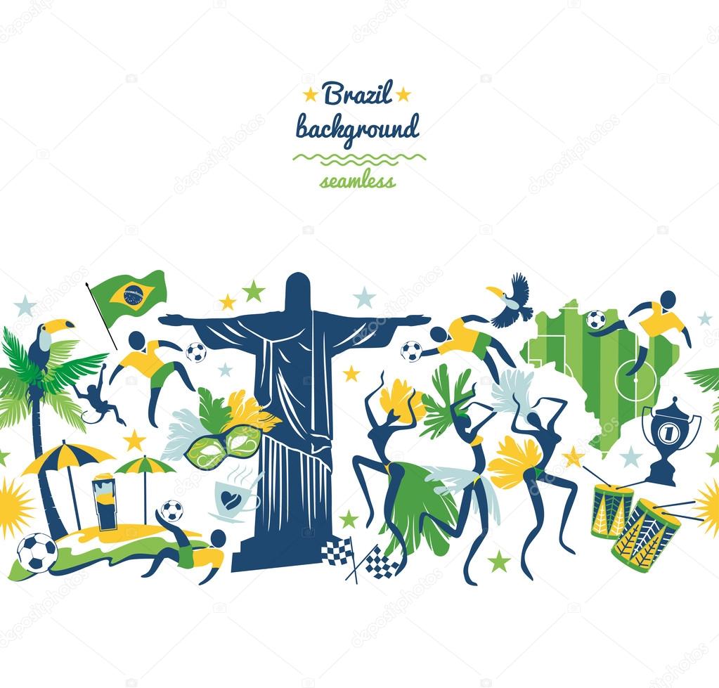 Brazil background Stock Vector Image by ©Nadezda_Grapes #58288505