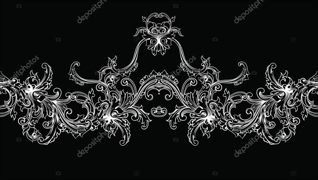 Baroque floral pattern Stock Vector Image by ©Nadezda_Grapes #98979898