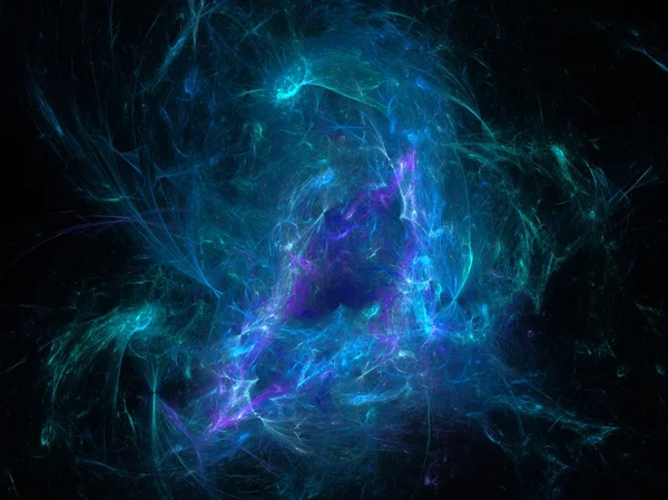 Blue explosion in space abstract effect light background - Stock Image ...