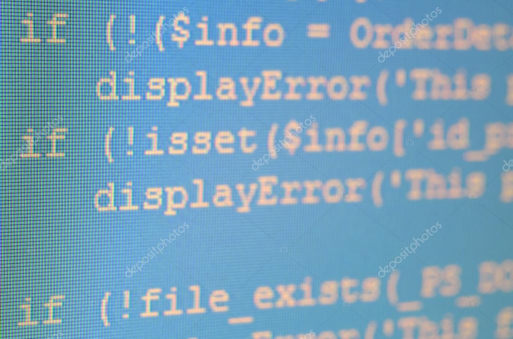 PHP code on monitor Stock Photo by ©cobraCZ 71250789