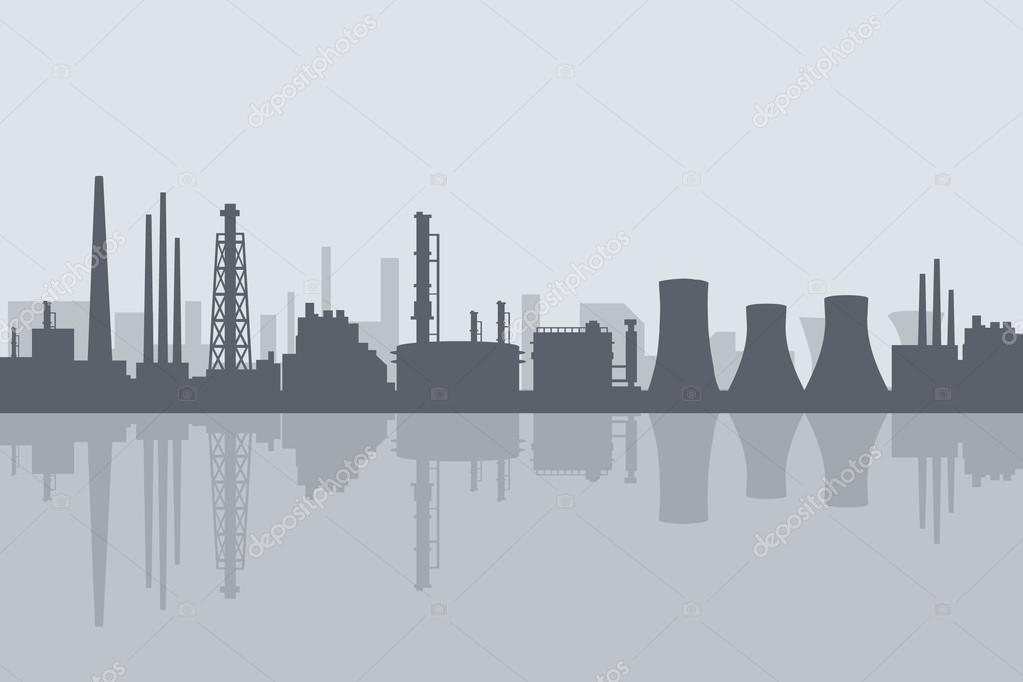 Oil & Gas Refinery-vector Stock Vector by ©samillustration 55480207