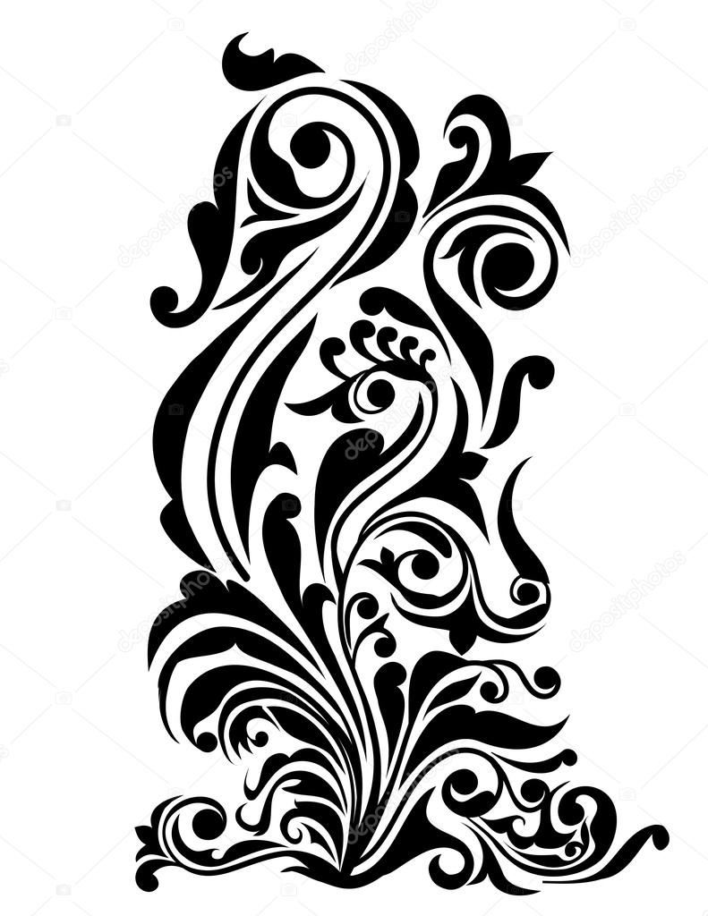 Swirl, Patterns, Flowers Design-Vector — Stock Vector © samillustration ... Swirl, Patterns, Flowers Design-Vector — Stock Vector © samillustration ...