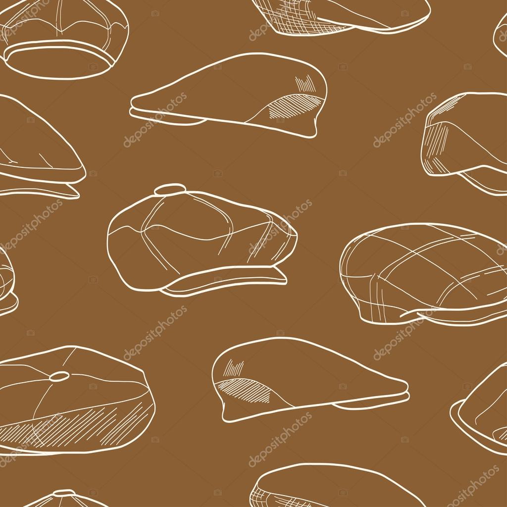 Tweed caps pattern Stock Vector Image by ©TashaNatasha #53069623