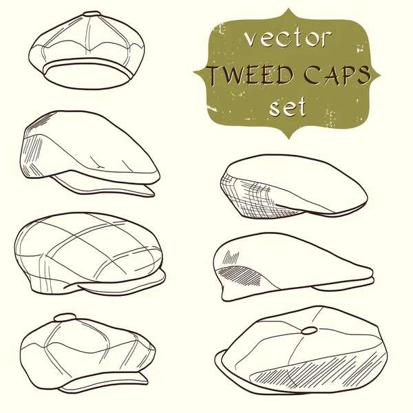 Tweed caps pattern Stock Vector Image by ©TashaNatasha #53069623