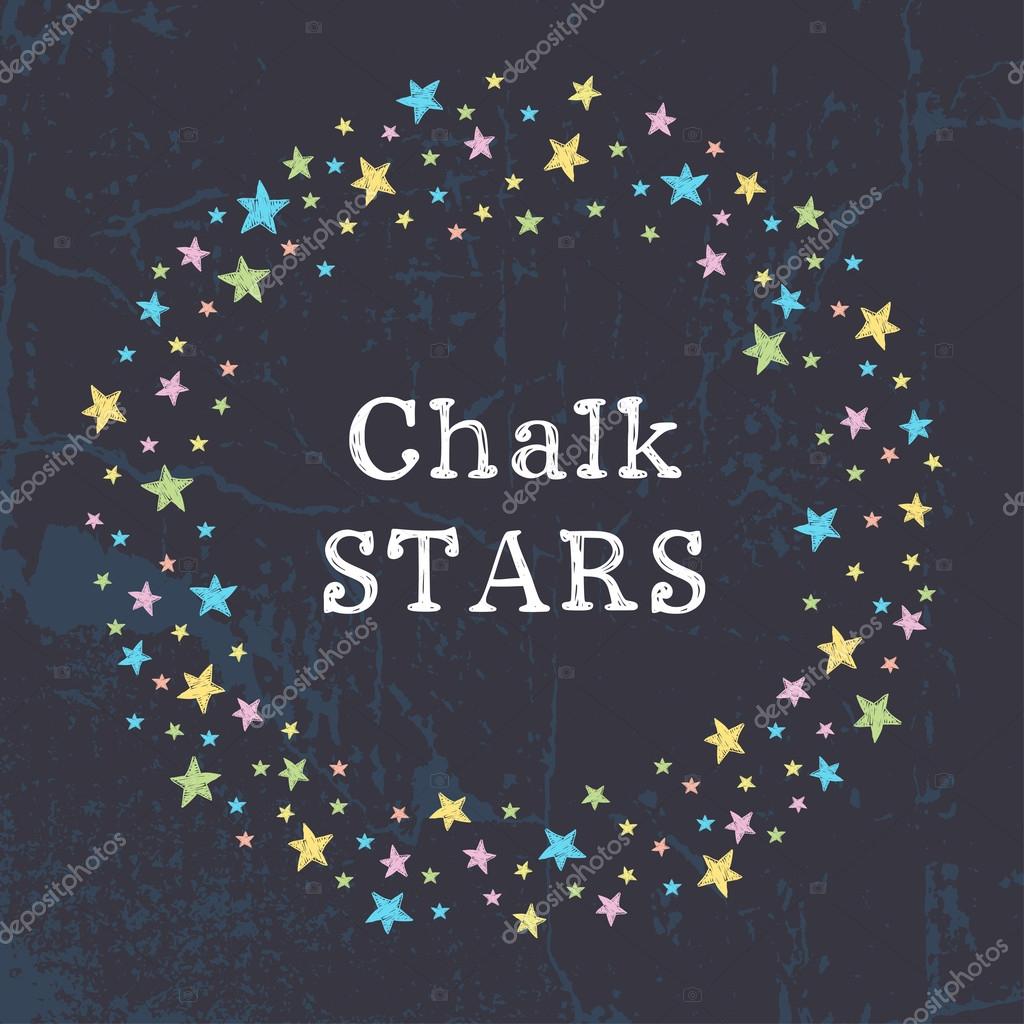 Stars chalk Stock Vector Image by ©TashaNatasha #53071613