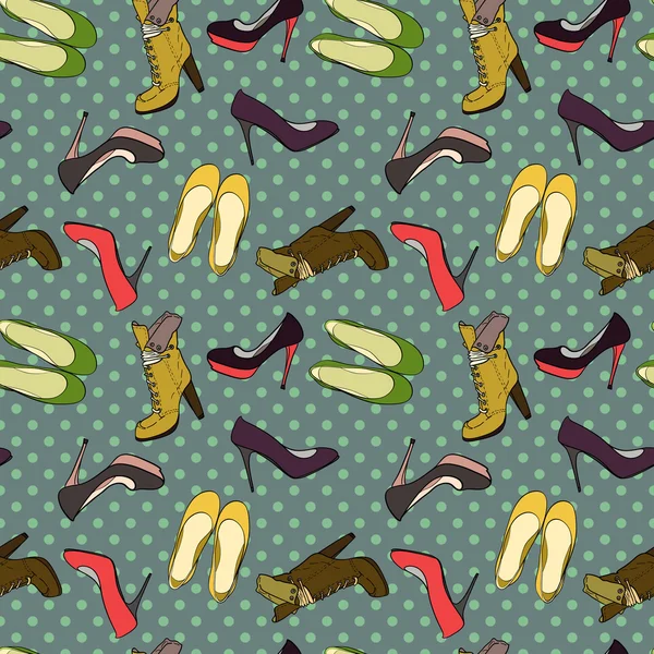 Hill shoes and sneakers pattern Stock Vector Image by ©TashaNatasha ...