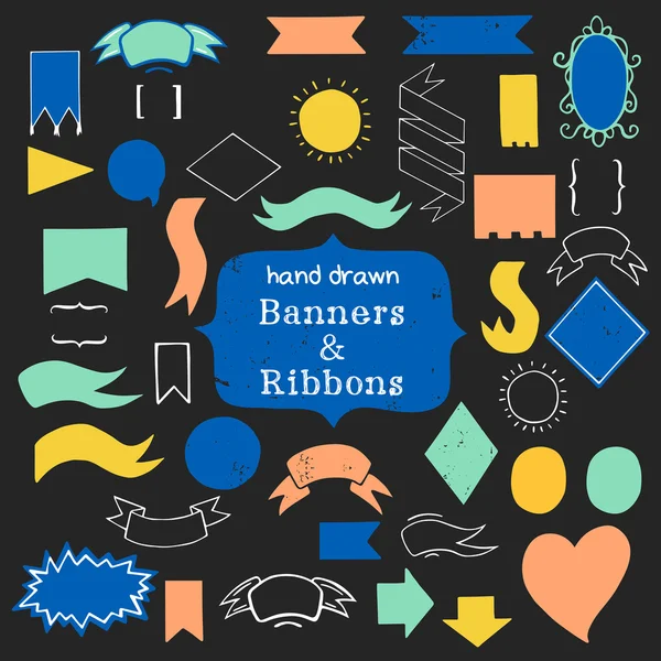 Set of colorful cute ribbons banners Stock Vector Image by ...