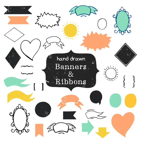 Set of colorful cute ribbons banners Stock Vector Image by ...