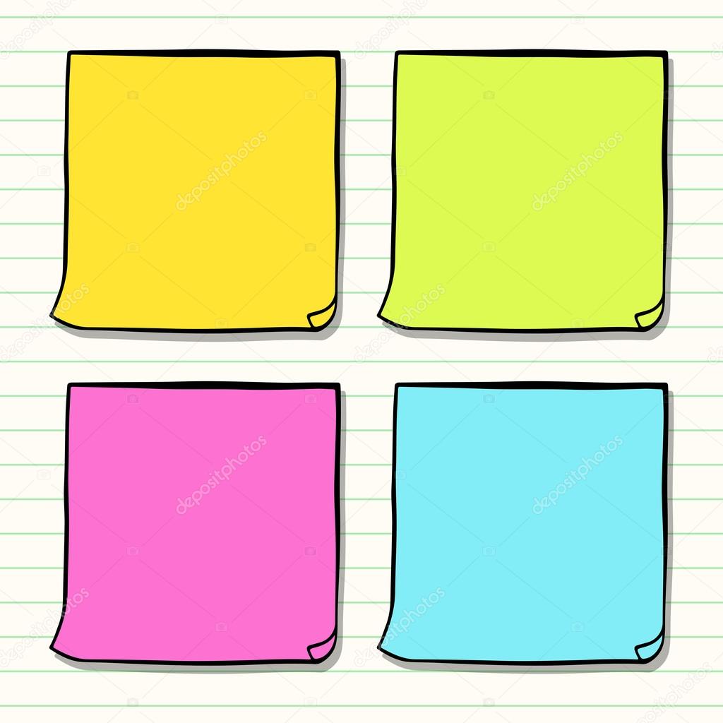 Pegatinas de papel cl sicas dibujadas a mano 2024