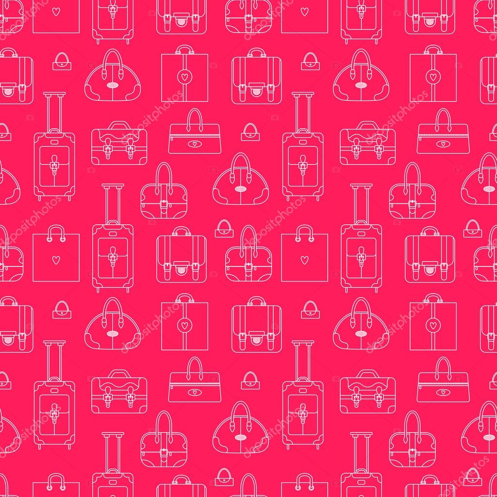 Seamless background with bags Stock Vector Image by ©Alextanya #69609705