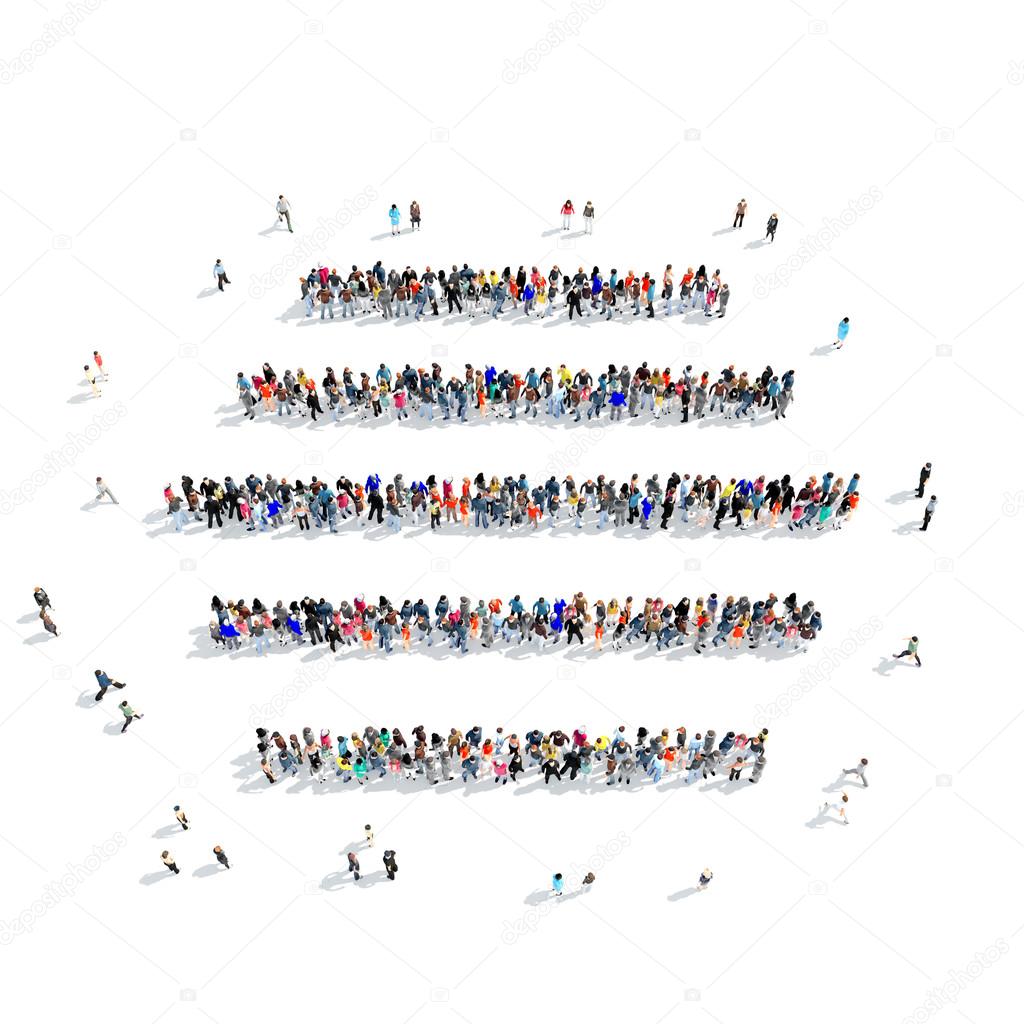 People line shape icon — Stock Photo © tai11 #101679954