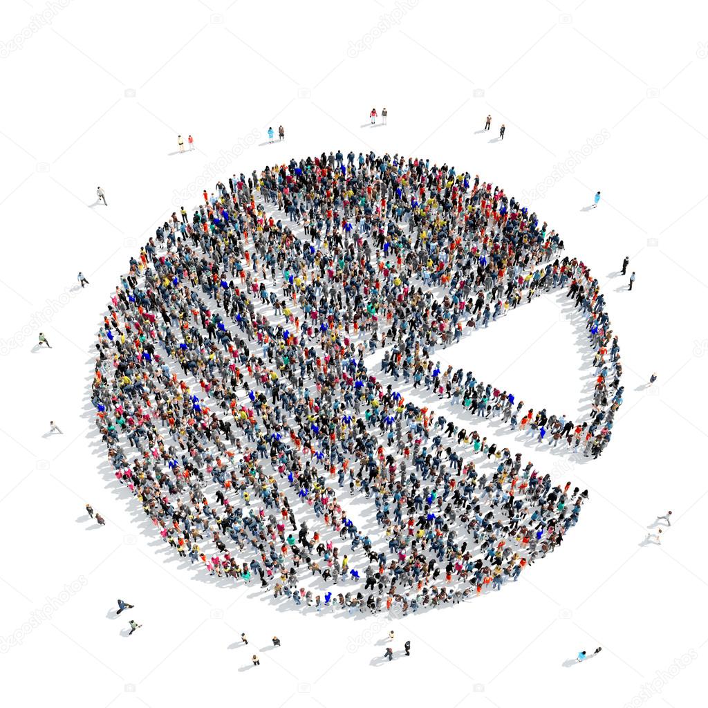 People shape pie chart Stock Photo by ©tai11 101905380
