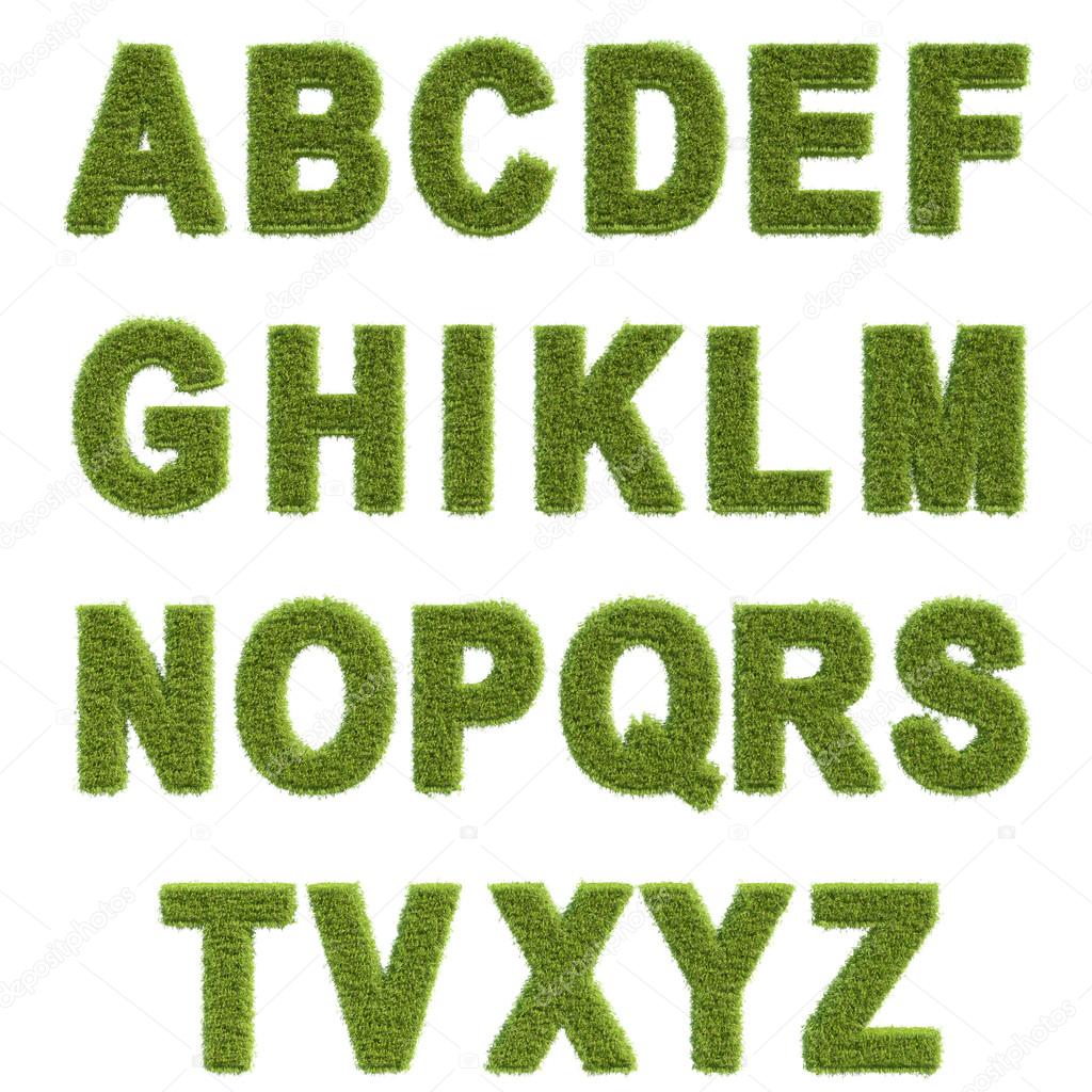 Alphabet of the grass Stock Photo by ©tai11 54281469